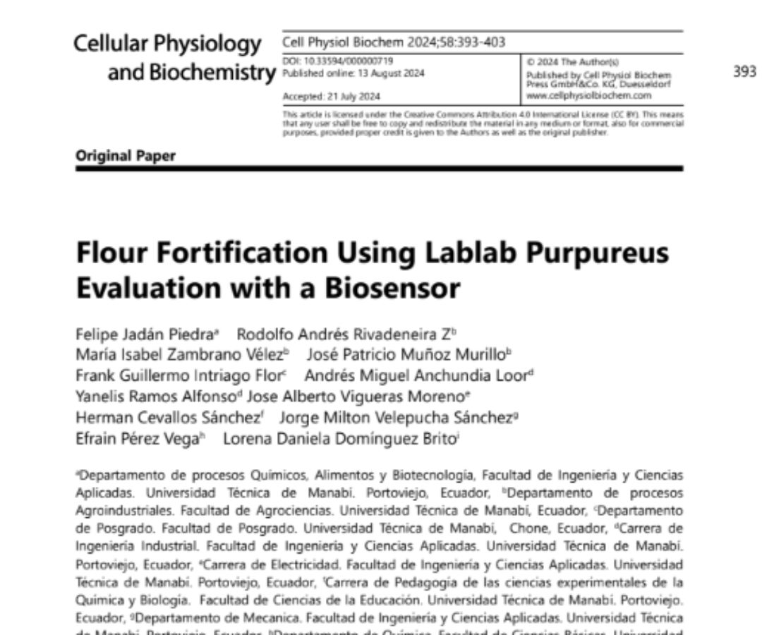 Flour Fortification Using Lablab Purpureus Evaluation with a Biosensor ...